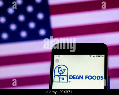 Dean Foods Dairy product manufacturing company logo seen displayed on ...