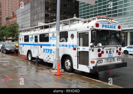 NYPD Communications Division command post truck New York USA Stock ...