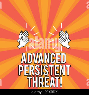 Handwriting text Advanced Persistent Threat, Business idea unauthorized ...