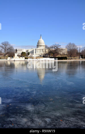 WASHINGTON, D.C. - JANUARY 6: View of the Capitol Building on the ...