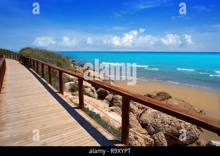 Promenade beach in Alcossebre, Spain Stock Photo - Alamy