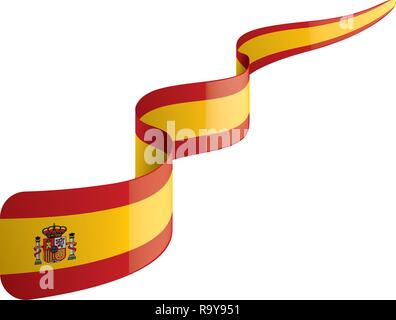 spain flag, vector illustration on a white background Stock Vector ...