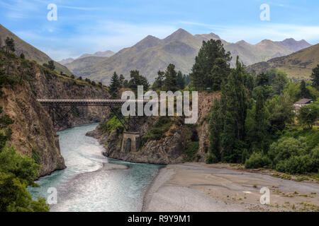 The Waiau River, Hurunui District, New Zealand, an example of a braided ...