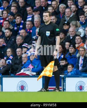 Assistant referee Douglas Ross during the Ladbrokes Scottish ...