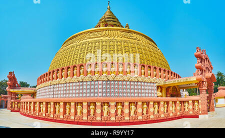The stunning pagoda of Sitagu International Buddhist Academy with ...
