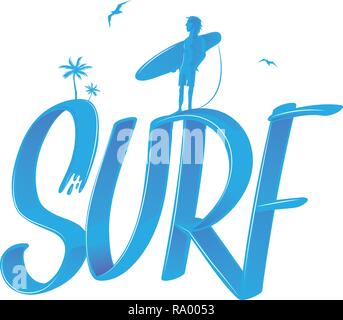 surf all day t shirt graphic design vector illustration digital file ...