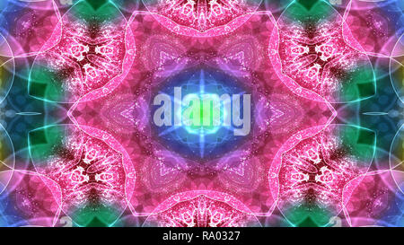 Abstract Colorful Shiny and Hypnotic Concept Symmetric Pattern ...