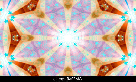 Abstract Colorful Shiny and Hypnotic Concept Symmetric Pattern ...
