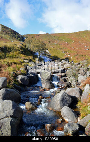 Waterfall in Glen Rosa, Isle of Arran, Firth of Clyde, Scotland Stock ...