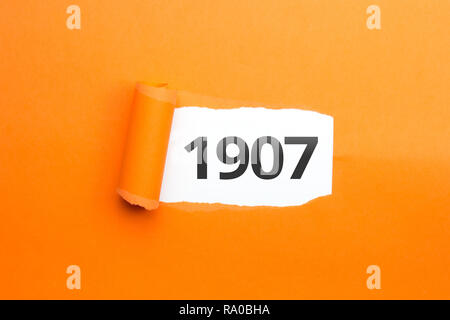 Calendar of year 1907 Stock Photo - Alamy