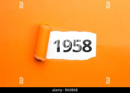 Calendar of year 1958 Stock Photo - Alamy