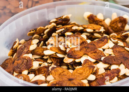 Dried figs and almonds, Portugal, Algarve Stock Photo - Alamy