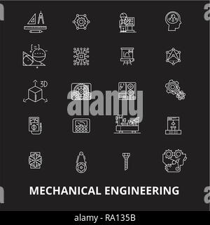 Engineering icon. Mechanical manufacturing technician engineer vector ...