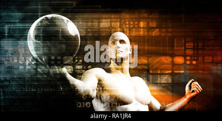 Global Access of Service and Technology Solutions System Stock Photo ...