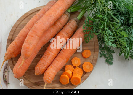 Fresh cutted orange carrots Stock Photo - Alamy