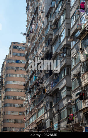 Typical chinese housing block in Hong Kong Stock Photo - Alamy