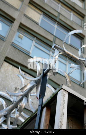 Anti-climb guards in urban location Stock Photo - Alamy