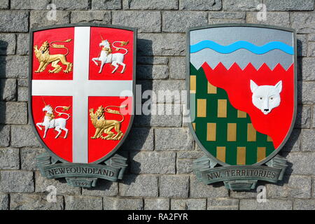 Coats of arms for the Canadian province of Newfoundland, Northwest ...