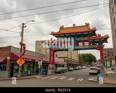 Historic Chinatown Gate in Chinatown-International District.Seattle ...