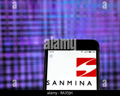 Sanmina Corporation Electronics manufacturing services company logo ...