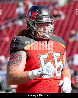 Tampa Bay Buccaneers center Ryan Jensen (66) an NFL football game ...