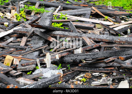 fire home scrap detail wood conflagration Stock Photo - Alamy
