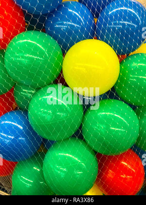 Colored balls in grid. Studio Photo Stock Photo - Alamy