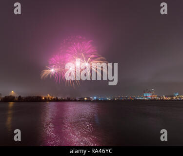 New year celebration at gothenburg harbour sweden where nearly 1000 ...