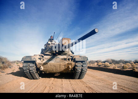 An M-60 main battle tank moves out during a training exercise. Country ...