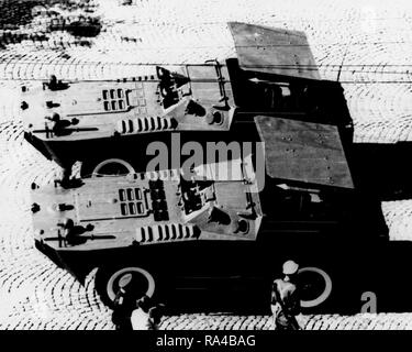 1977 - An overhead view of a Soviet AT-3 Sagger anti-tank missiles ...