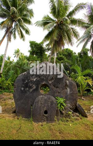 Stone money on the island of Yap, Federated States of Micronesia ...