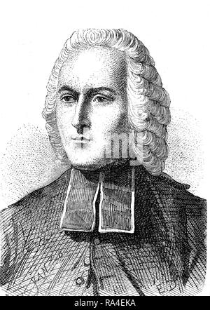 Jean-Antoine Nollet (1700-1770) French physicist and churchman, known ...