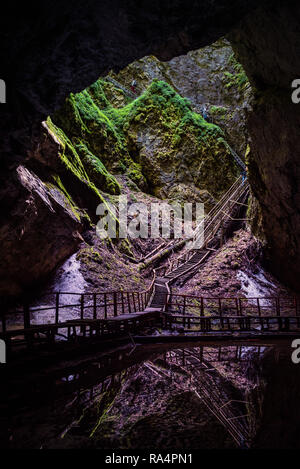 Scărișoara Cave entrance, Romania Stock Photo - Alamy