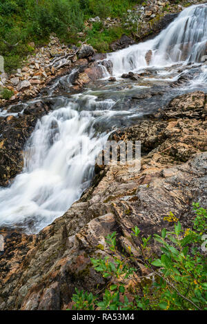 Waterfall, near Tromso, Norway Stock Photo - Alamy