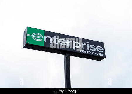 Enterprise rent a car sign logo Stock Photo - Alamy