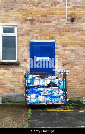 Blocked fire exit Fire Exit keep clear Obstruction and obstructed Stock ...