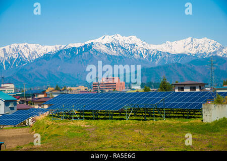 Japan Alps from Nagano side in Japan. Japan Alps is located between ...