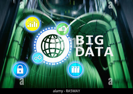 Big data analysing server. Internet and technology Stock Photo - Alamy