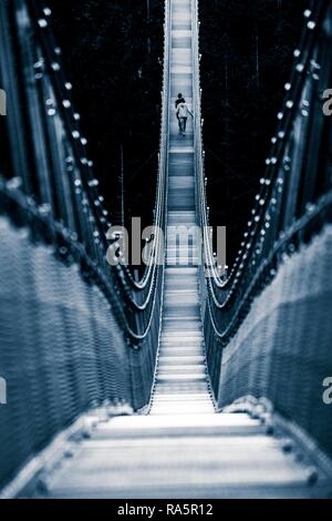 The Highline 179 in Reutte, Tyrol, Austria. It is one of the longest ...