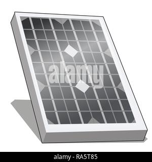 panel solar charger cartoon vector illustration Stock Vector Image ...