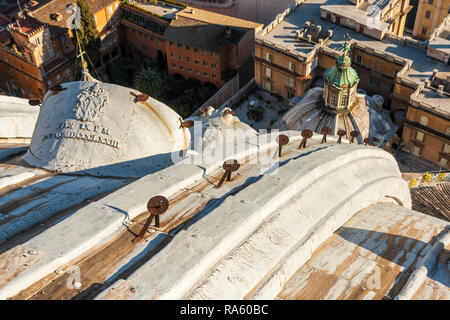 Particular of the St. Peter Dome roof in the Vatican City Stock Photo ...