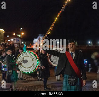 The Fireball Ceremony at Hogmanay, Stonehaven, Aberdeenshire, Scotland ...
