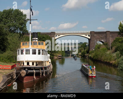 Restored steam tug Daniel Adamson, "The Danny", pictured on a cruise ...