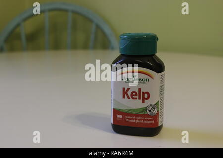 editorial photograph of kelp supplements from jamieson vitamin company ...