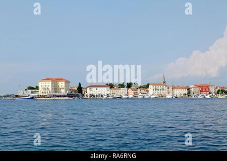 View of Poreč from the Sveti Nikola island, Poreč, Istria, Croatia ...