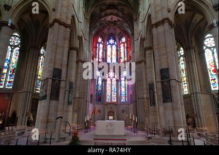 Interior, Trier Cathedral, Hohe Domkirche St. Peter zu Trier, Rhineland ...