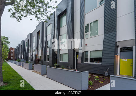 Modern rowhouses in the Avondale neighborhood Stock Photo - Alamy