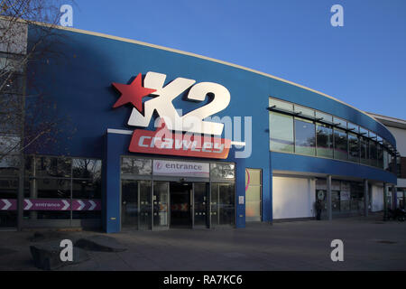 entrance to the K2 sports center in crawley west sussex Stock Photo - Alamy