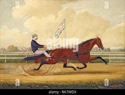 Charles S. Humphreys, Budd Doble Driving Goldsmith Maid at Belmont ...