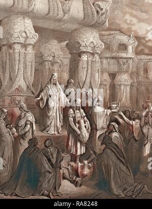 Cyrus Restoring the Vessels of the Temple Stock Photo - Alamy